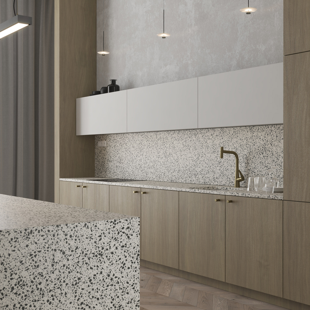 Taurus Terazzo White | Technistone